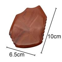 China Red Jasper Facial Guasha Skin Lifting Firming Natural Hand Healing Jade Gua Sha Facial Massage Tool Portable and Handheld for sale