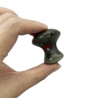 China 2024 Blood Stone Grey Agate Jade Stone Gua Sha Mushroom Massage Stone for Reducing Fine Lines on Face Neck Body for sale