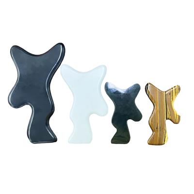 China Traditional Chinese Medicine Customizable Logo Four Jade Body Scraping Massage Tools for Legs Arms and Back for sale