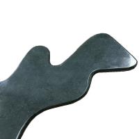 China Timing Control Function Dark Green Nephrite Gua Sha Stone for Body Care and Fatigue Relief Portable Design for sale