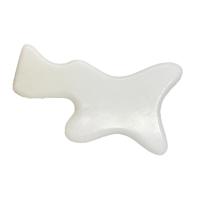 China Body Sculpting Tools Large White Jade Scraping Massage Tools for Lymphatic Drainage and Gua sha Therapy for sale