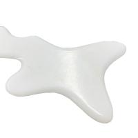China Body Sculpting Tools Large White Jade Scraping Massage Tools for Lymphatic Drainage and Gua sha Therapy for sale