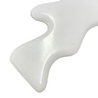 China Body Sculpting Tools Large White Jade Scraping Massage Tools for Lymphatic Drainage and Gua sha Therapy for sale