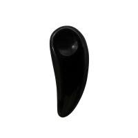 China Black Facial Massager Mini Obsidian Cosmetic Guasha Spoon Eye Cream Makeup Scoop Spatula Stick for Eye Relief Massage for sale