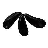 China Black Facial Massager Mini Obsidian Cosmetic Guasha Spoon Eye Cream Makeup Scoop Spatula Stick for Eye Relief Massage for sale