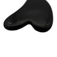 China Natural Black Bian Stone Heart Shape Gua Sha Massage Tool for Spa Relaxing Meditation for sale
