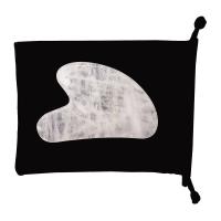 China Facial Massage Heart Shape White Crystal Gua Sha Stone for SPA Acupuncture Therapy at Traditional Chinese Medicine Center for sale