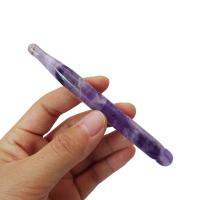 China Thin Face Gua sha Tools Natural Amethyst Acupressure Guasha Massage Therapy Pen for Full Body Deep Tissue Pain Relief for sale