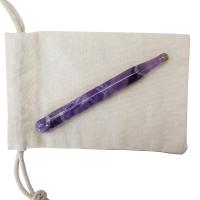 China Thin Face Gua sha Tools Natural Amethyst Acupressure Guasha Massage Therapy Pen for Full Body Deep Tissue Pain Relief for sale