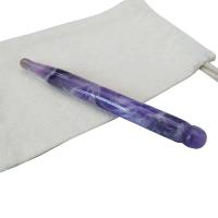 China Thin Face Gua sha Tools Natural Amethyst Acupressure Guasha Massage Therapy Pen for Full Body Deep Tissue Pain Relief for sale