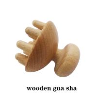 China Musical Function Wooden Mushroom Gua Sha Therapy Massage Tool for Hand-Held and Full Body Lymphatic Drainage for sale