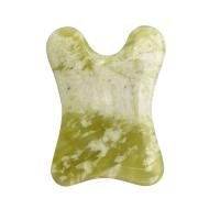 China Experience the Ultimate Facial Massage with 2023 Green Xiuyan Jade Gua Sha for sale