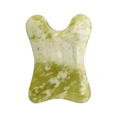 China Experience the Ultimate Facial Massage with 2023 Green Xiuyan Jade Gua Sha for sale