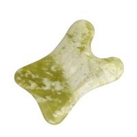 China Experience the Ultimate Facial Massage with 2023 Green Xiuyan Jade Gua Sha for sale