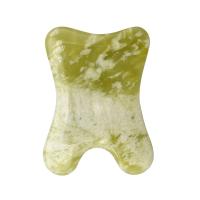 China Experience the Ultimate Facial Massage with 2023 Green Xiuyan Jade Gua Sha for sale