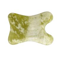 China Experience the Ultimate Facial Massage with 2023 Green Xiuyan Jade Gua Sha for sale