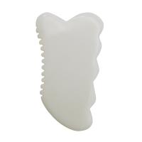 China Daily Anti-Aging Health and Skin Care Tools White Jade Guasha Board with Custom Gua Sha Facial Massage Tool for sale
