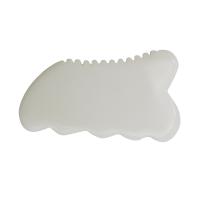 China Daily Anti-Aging Health and Skin Care Tools White Jade Guasha Board with Custom Gua Sha Facial Massage Tool for sale