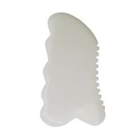 China Daily Anti-Aging Health and Skin Care Tools White Jade Guasha Board with Custom Gua Sha Facial Massage Tool for sale