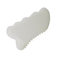 China Daily Anti-Aging Health and Skin Care Tools White Jade Guasha Board with Custom Gua Sha Facial Massage Tool for sale