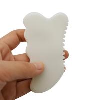 China Daily Anti-Aging Health and Skin Care Tools White Jade Guasha Board with Custom Gua Sha Facial Massage Tool for sale