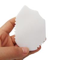 China Customized Logo Gua Sha Massage Tool Natural White Jade Guasha Board for Face Neck Arm Back Body Anti-Wrinkles Anti-aging for sale
