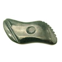 China Natural Dark Green Nephrite Jade Gua Sha Body Massage Tools Traditional Scraping for Complete Body 11.8cm*6cm*0.9cm for sale