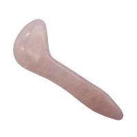 China 2024 Product Polished Technical Natural Pink Rose Quartz Jade Gua Sha Massage Tool for Facial Massage Gift Box MOQ 100PCS for sale
