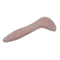 China 2024 Product Polished Technical Natural Pink Rose Quartz Jade Gua Sha Massage Tool for Facial Massage Gift Box MOQ 100PCS for sale