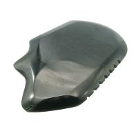 China 2024 Trend Products Natural Jade Stone Guasha Tool for Face and Body Scraping Board Dark Green Nephrite Massage Area for sale