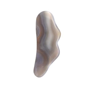 China Handmade Natural Agate Gua Sha Stone Essential for Body Massage and Acupuncture Treatment for sale