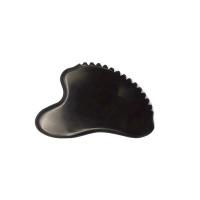 China Black Bian Stone Gua Sha Body Massage Tool for Traditional Scraping and Facial Massages for sale