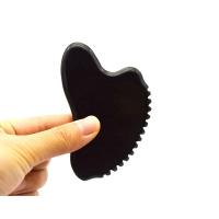 China Black Bian Stone Gua Sha Body Massage Tool for Traditional Scraping and Facial Massages for sale