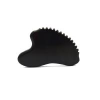 China Black Bian Stone Gua Sha Body Massage Tool for Traditional Scraping and Facial Massages for sale