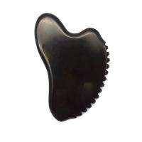 China Black Bian Stone Gua Sha Body Massage Tool for Traditional Scraping and Facial Massages for sale