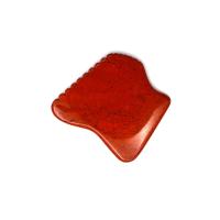 China 2024 Arrivals Red Jesper Gua Sha Massage Tool for Body Massage Polished Technical and OEM ODM Acceptance for sale