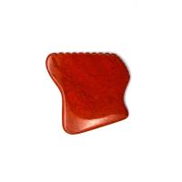 China 2024 Arrivals Red Jesper Gua Sha Massage Tool for Body Massage Polished Technical and OEM ODM Acceptance for sale