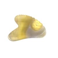 China Custom Logo Massage Products Natural Cherry Blossom Agate Sha Gua Board for Gua Sha Therapy for sale