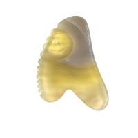 China Custom Logo Massage Products Natural Cherry Blossom Agate Sha Gua Board for Gua Sha Therapy for sale