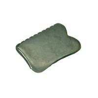 China Self Help Massage Tool 200g Natural Dark Green Nephrite Gua Sha Stone Board for Customized Body Massage for sale