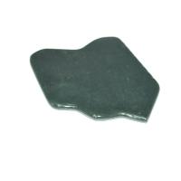 China Dark Green Nephrite Facial Jade Stone Guasha Massager Board for Facial Blood Circulation for sale