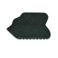 China Dark Green Nephrite Facial Jade Stone Guasha Massager Board for Facial Blood Circulation for sale