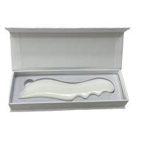 China Body Massager White Jade Gua Sha Stone for Scraping Facial Massage Tools and Beauty SPA Massage for sale