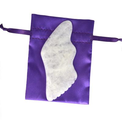 China 2024 White Jade Massage Device Custom Facial and Body Gua Sha Stone Scraping Board for OEM/ODM for sale