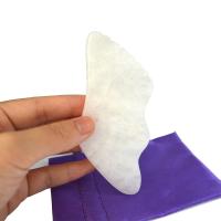 China 2024 White Jade Massage Device Custom Facial and Body Gua Sha Stone Scraping Board for OEM/ODM for sale