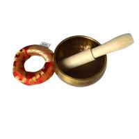 China Cooper Material Nepal Chakra Gold Yoga Meditation Tibetan Custom Singing Bowl Set for Sound Therapy for sale