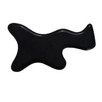 China Black Bian Stone Gua Sha Scraping Massage Board for Full Body Lymphatic Drainage and Pain Relief for sale