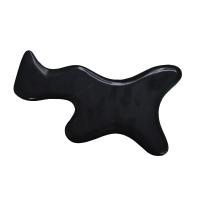 China Black Bian Stone Gua Sha Scraping Massage Board for Full Body Lymphatic Drainage and Pain Relief for sale
