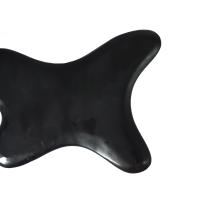 China Black Bian Stone Gua Sha Scraping Massage Board for Full Body Lymphatic Drainage and Pain Relief for sale