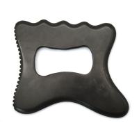China Professional Black Bian Stone Body Gua Sha Massage Tool for Personal Health Care and Acupuncture for sale